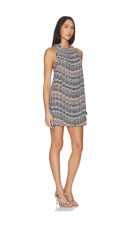 MISSONI Missoni Multicolor Metallic Knit Mini Dress